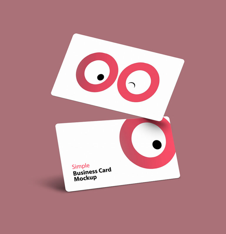 Free Simple Business Card Mockup - Graphic Design Boom