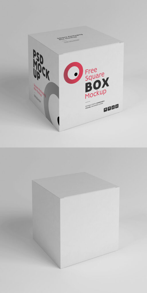 Free Square Box Mockup - Graphic Design Boom